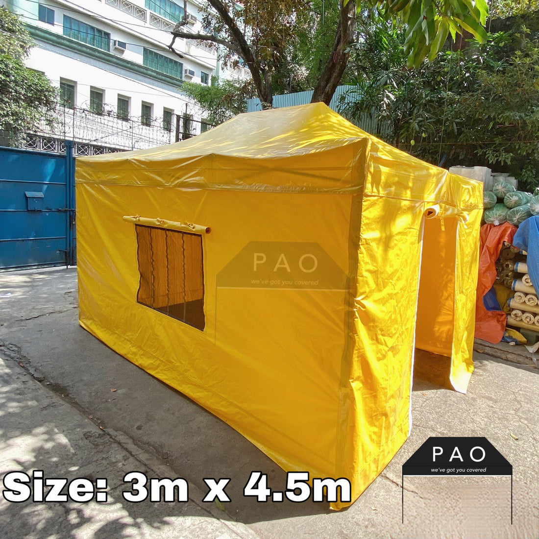 3m x 4.5m Retractable Shelter Tent – PAO TENT