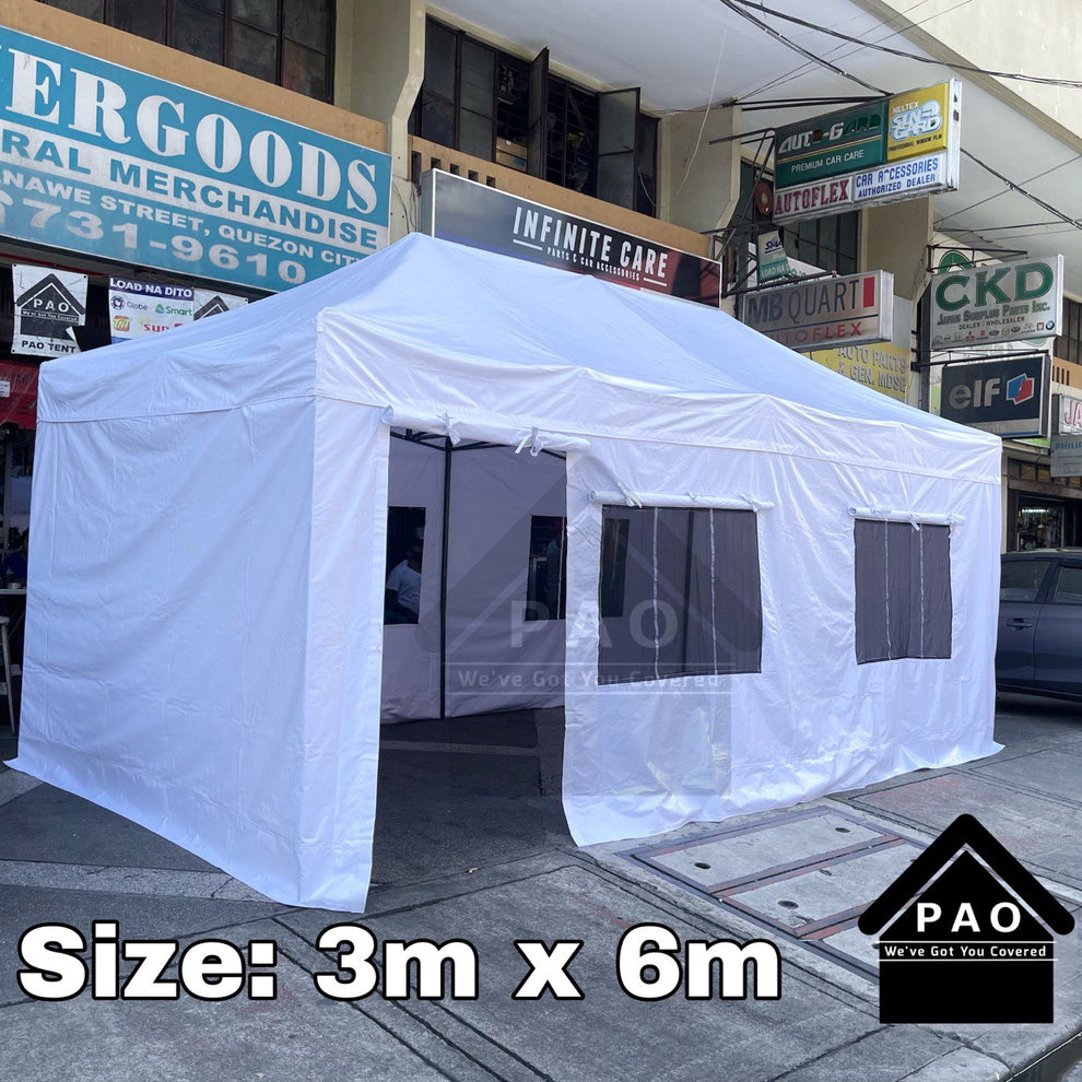 3m x 6m Retractable Shelter Tent – PAO TENT